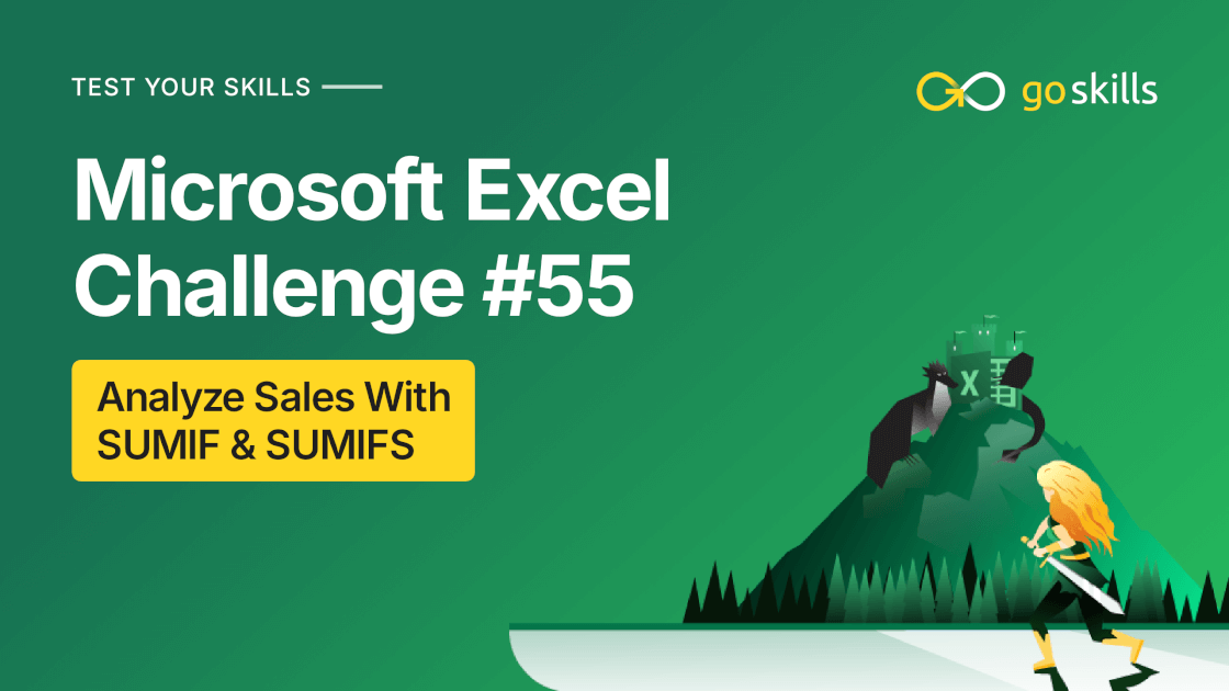Analyze Business Sales | Excel Practice Exercise | GoSkills